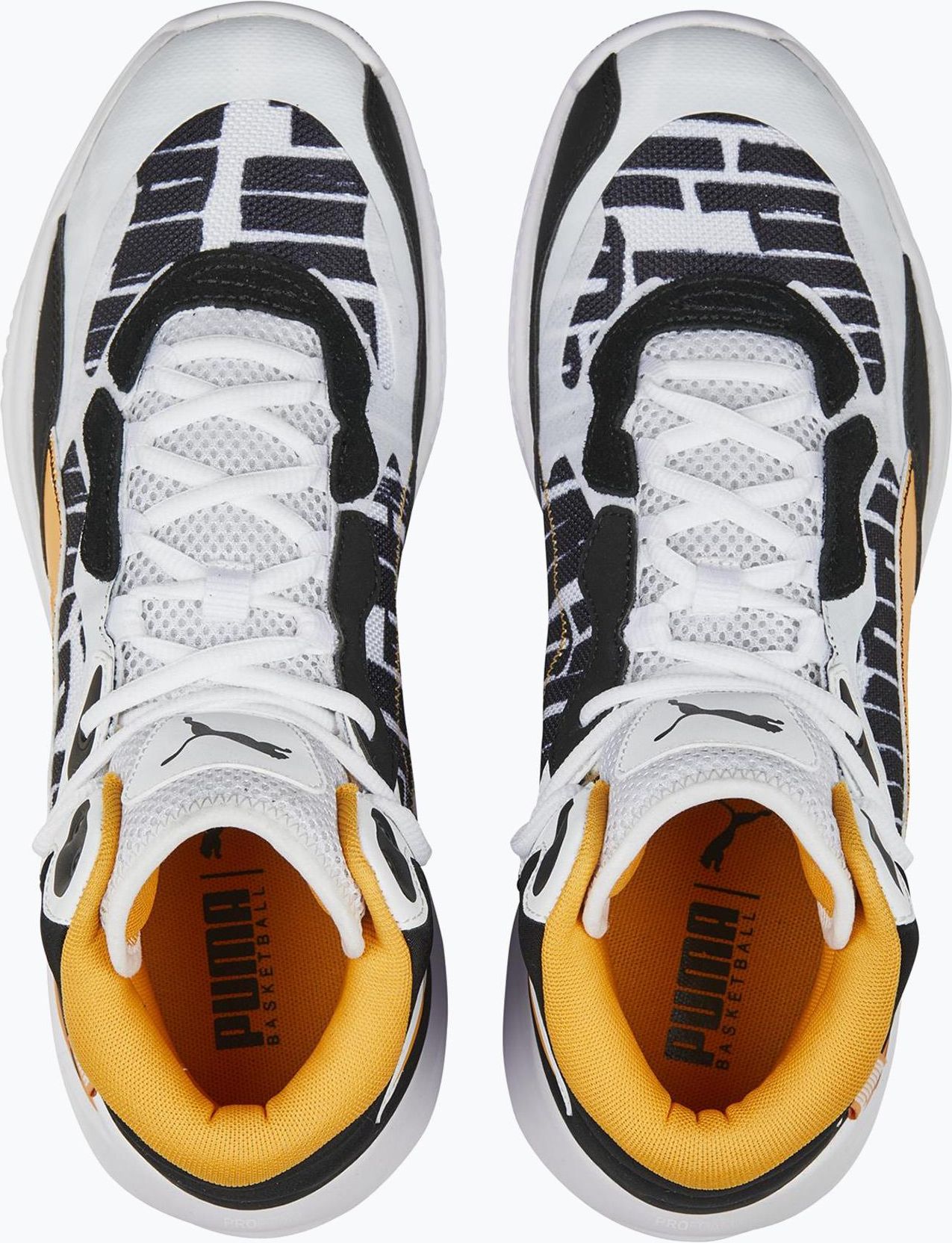 Buty Do Koszykówki Męskie Puma Playmaker Pro Mid Block Party Puma White ...