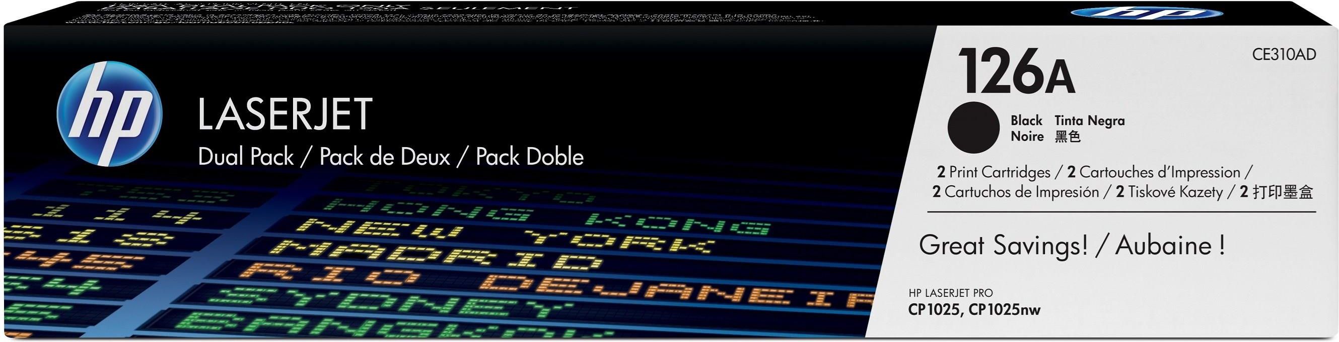 HP 126A Dual Pack Czarny (CE310AD) - Opinie i ceny na Ceneo.pl