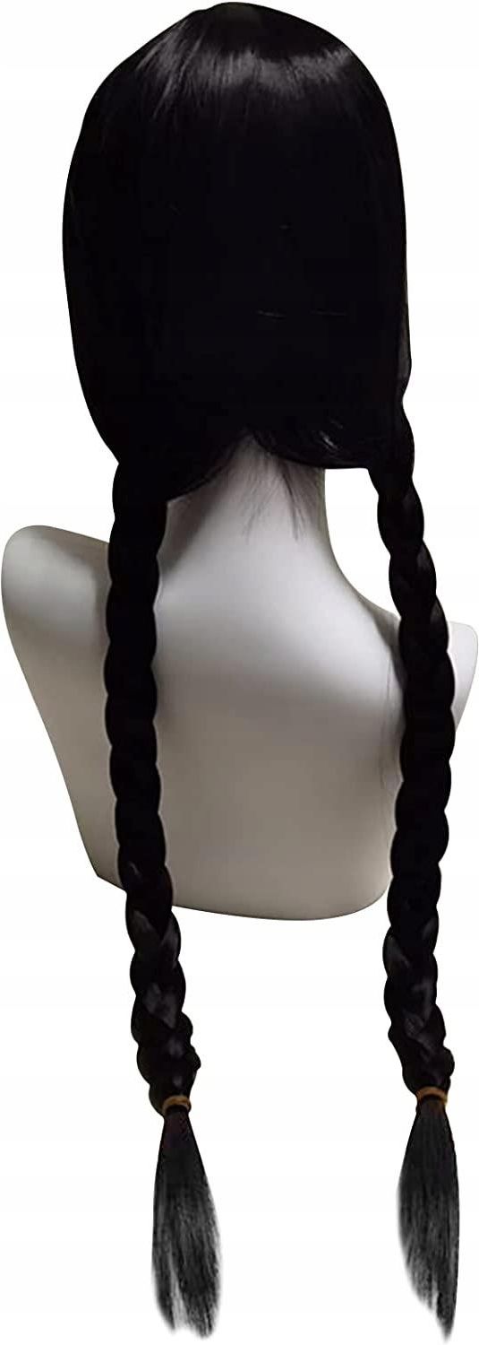 PERUKA WEDNESDAY ADDAMS CZARNA WARKOCZE W63 - Ceny i opinie - Ceneo.pl