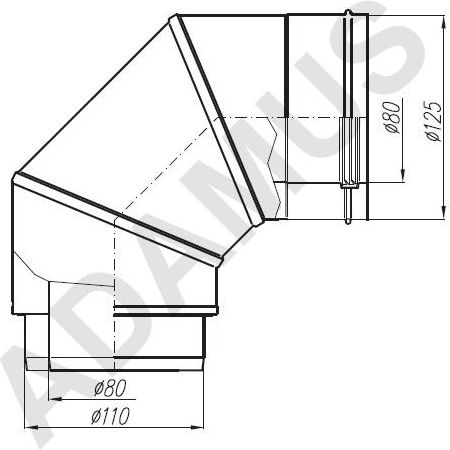 System kominkowy Spiroflex Adapter Junkers 80/110-80/125 Kolano 90 - Opinie i ceny na Ceneo.pl