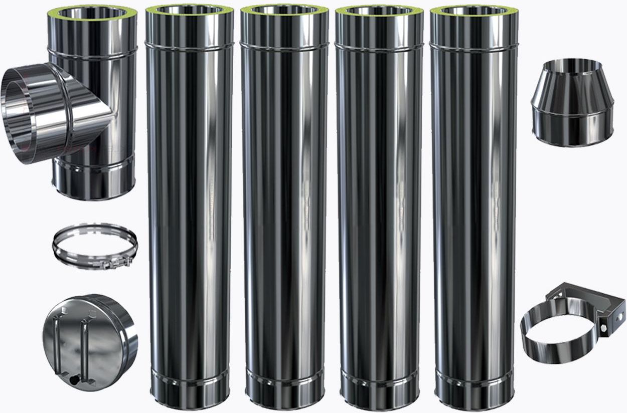 System kominkowy Tk Komin Dwuścienny Izolowany Fi 180 Pakiet 4,5m V2 - Opinie i ceny na Ceneo.pl