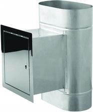 System kominkowy Kominy Polska Anna Jasińska Wyczystka Z Drzwiczkami Owalna Kwasoodporn 100/200 ...