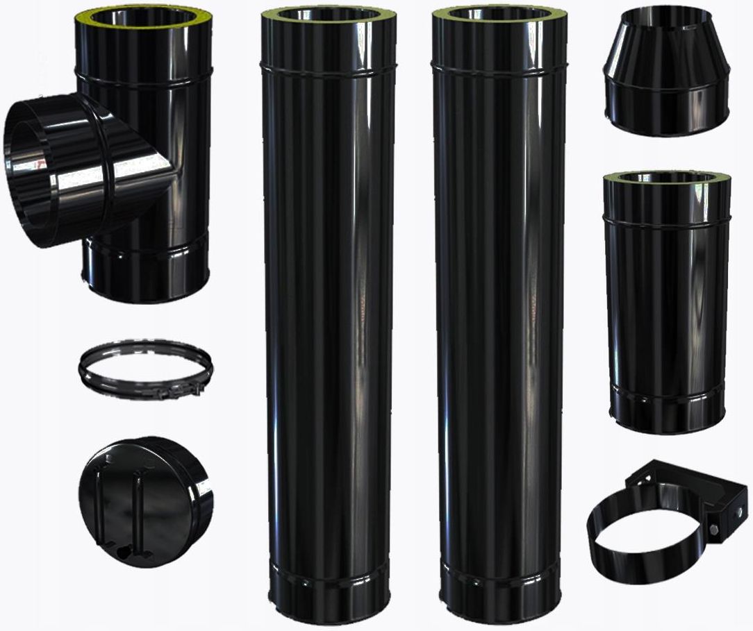 System kominkowy Tk Komin Malowany Izolowany 3M Czarny Zewnętrzny 180 - Opinie i ceny na Ceneo.pl