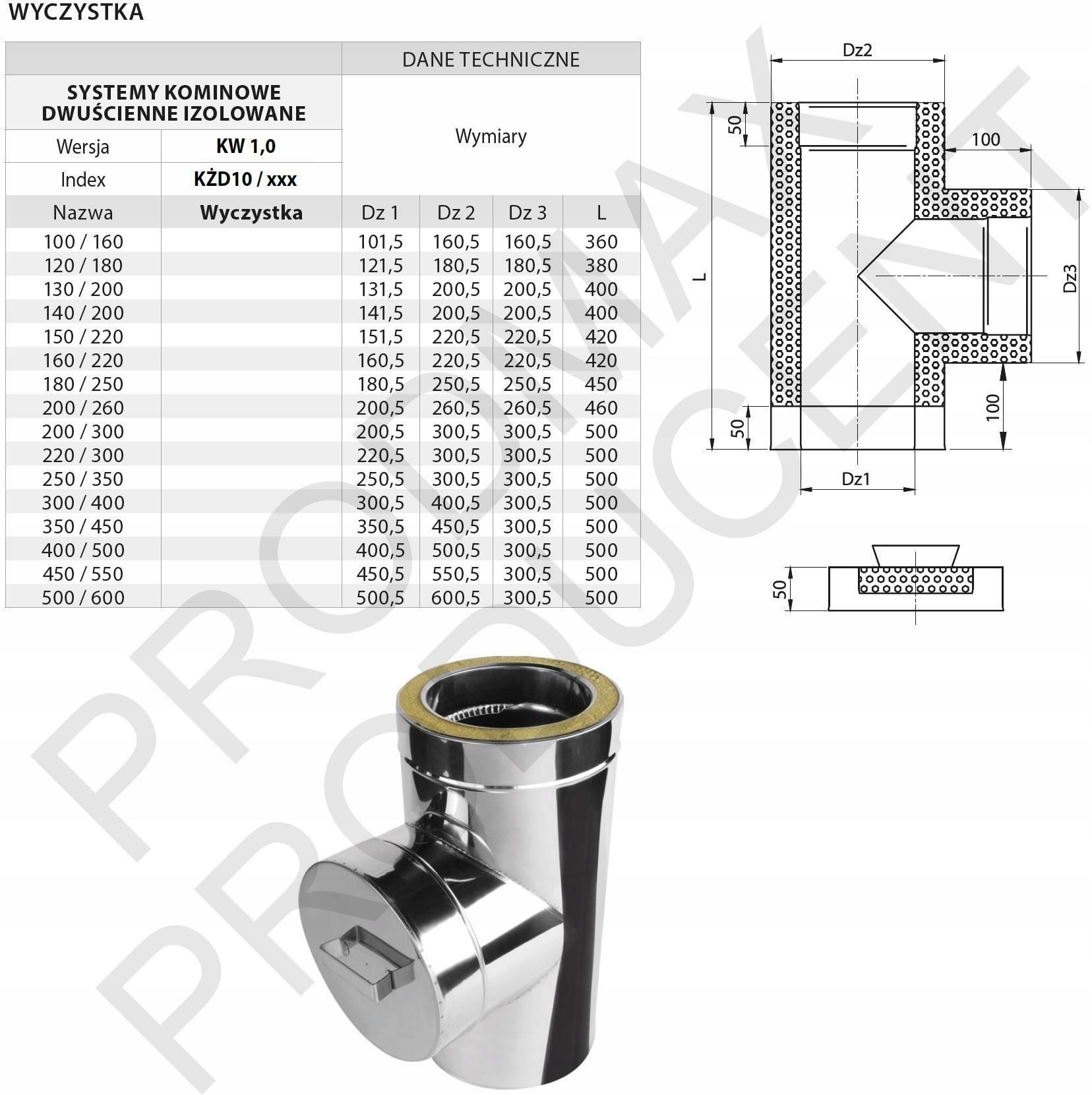 System kominkowy Prodmax Wyczystka Izolowana Z Zaślepką Żar Fi400/500 Komin - Opinie i ceny na ...