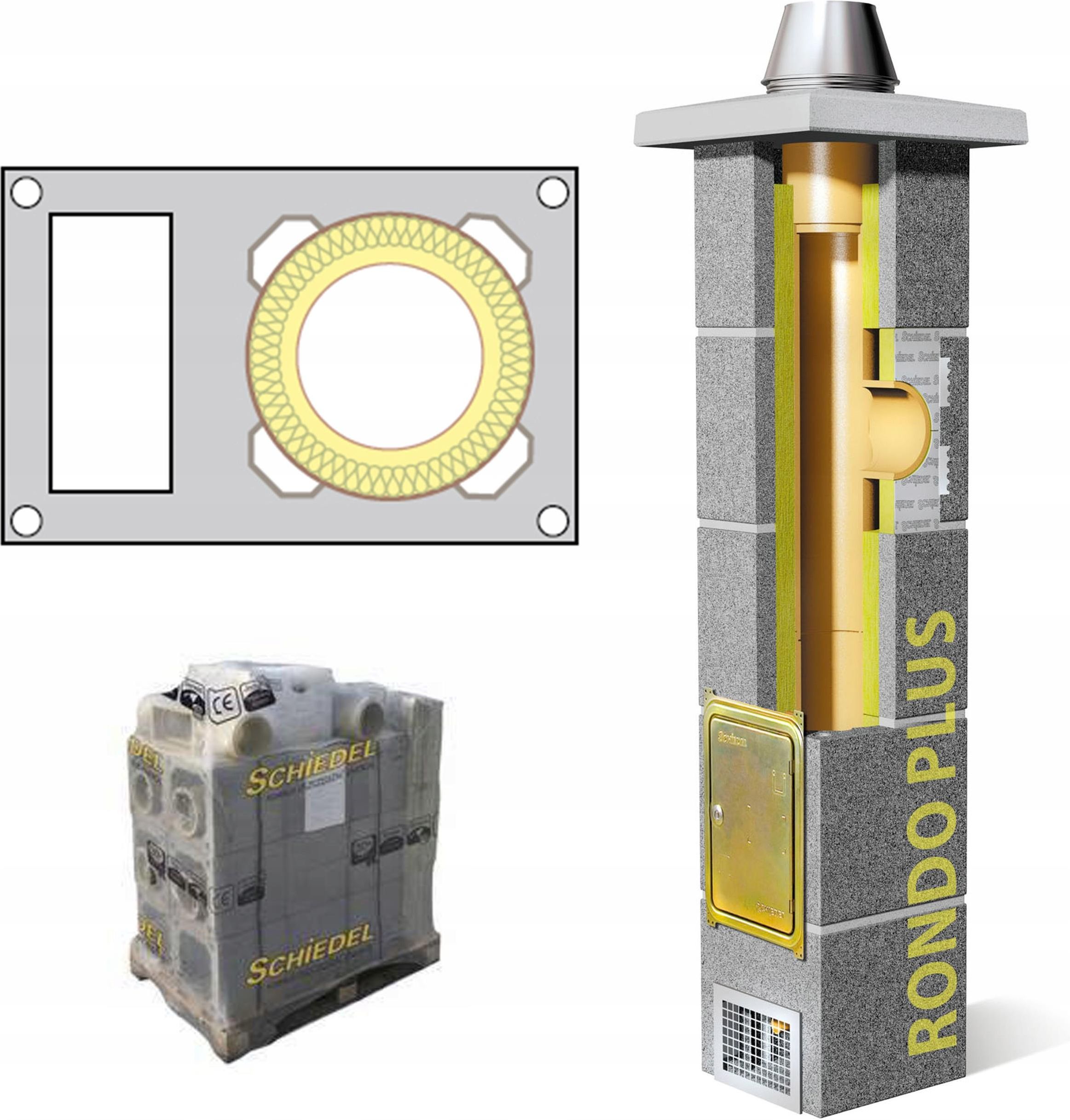 System kominkowy Schiedel Rondo Plus Fi 140+W 5M Uniwersalny - Opinie i ...