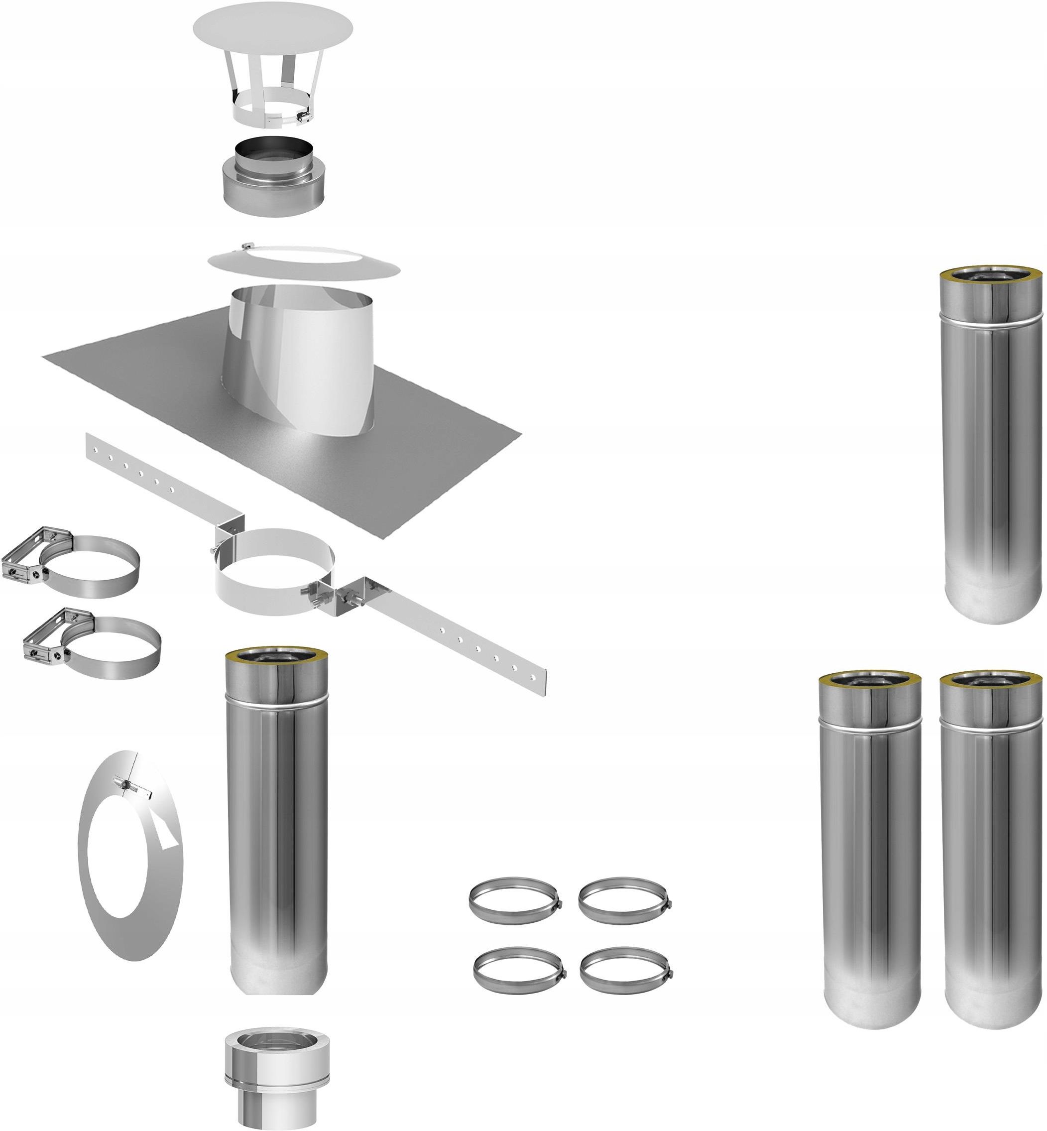 System kominkowy Tecnovis Gmbh Komin Izolowany Fi 160/210 4Mb Z P. Dach 5-15 St. - Opinie i ceny ...