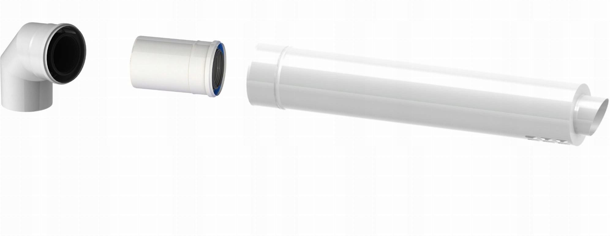 System kominkowy Tecnovis Gmbh Wyrzut Boczny Kolanowy Biały Pp Ø 60x100/90cm - Opinie i ceny na ...