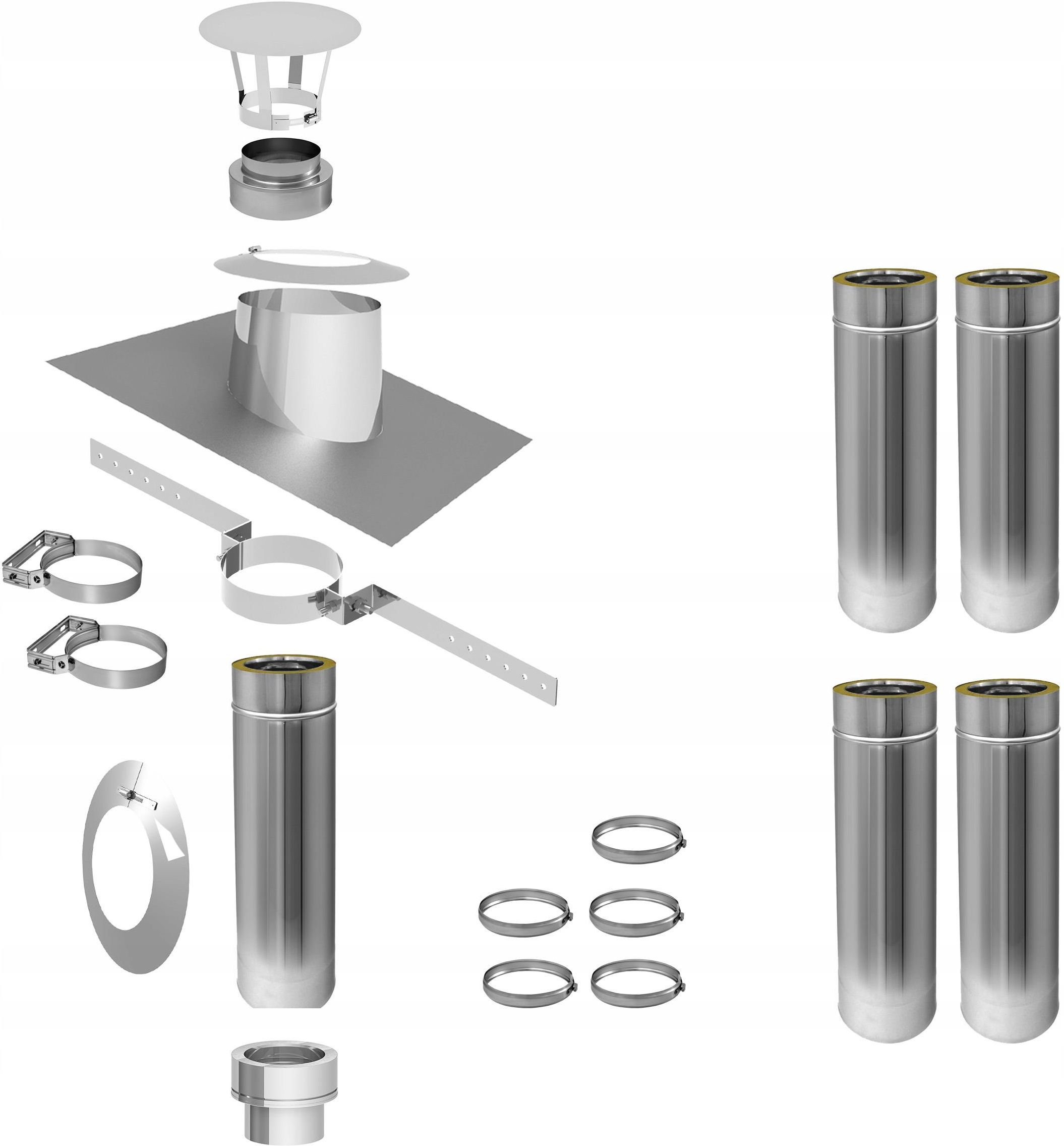 System kominkowy Tecnovis Gmbh Komin Izolowany Fi 180/230 5Mb Z P. Dach 5-15 St. - Opinie i ceny ...
