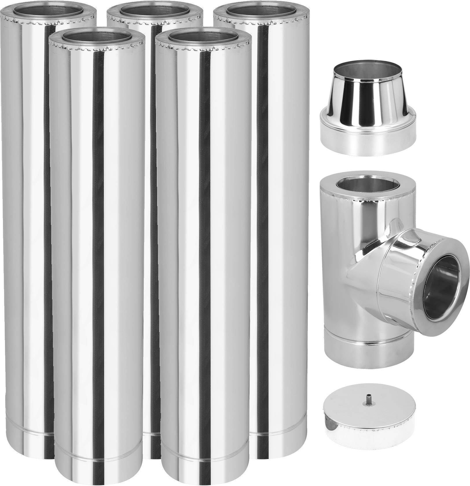 System kominkowy Kominy Polska Anna Jasińska Komin Izolowany Żaroodporny Fi 160 Dwuścienny 5m ...