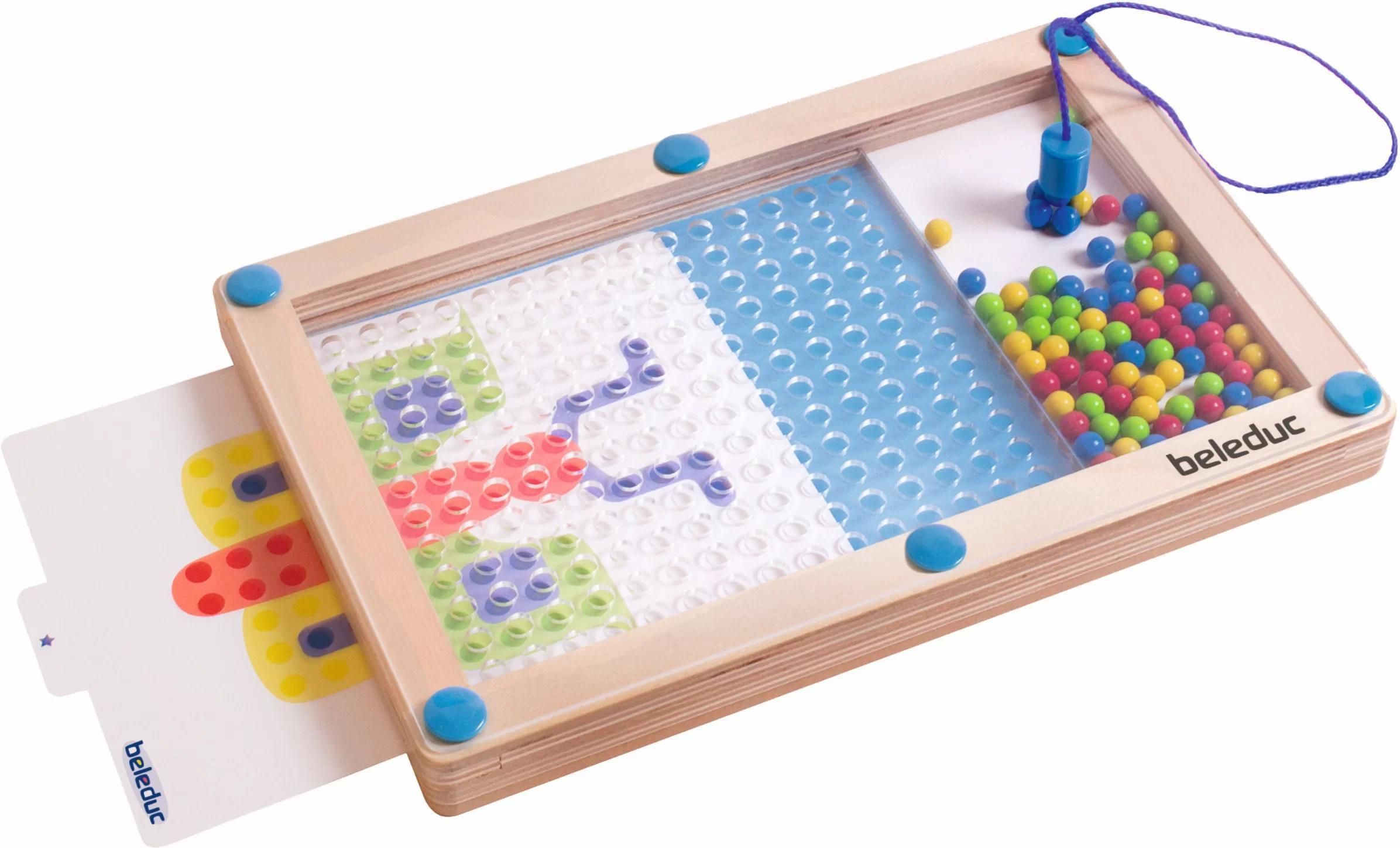 Beleduc Gra Magnetyczna Logipic Drewniana + 8 Kart Szablonów 21020X ...