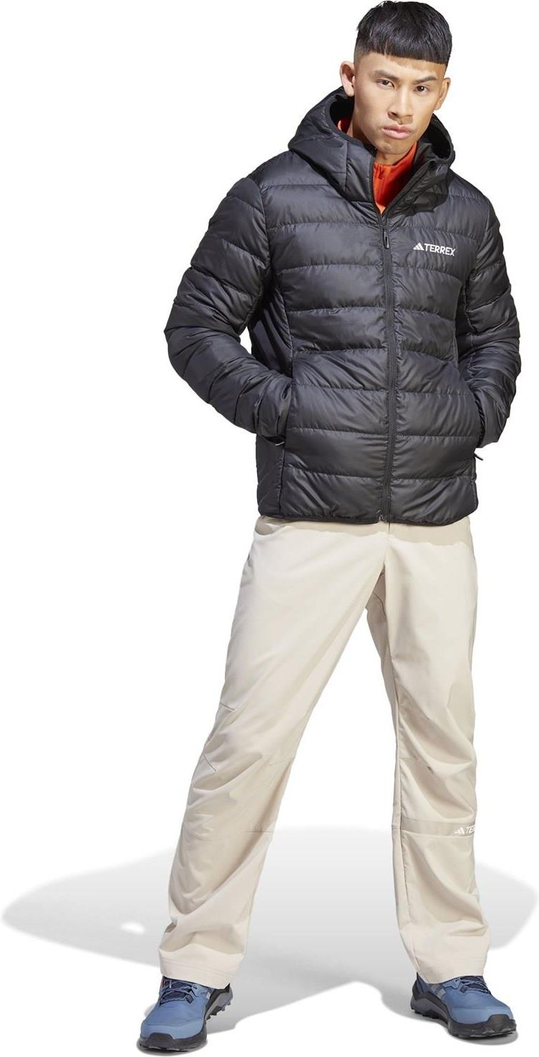 Kurtka z kapturem męska adidas TERREX MULTI LIGHT DOWN czarna IP6038 ...