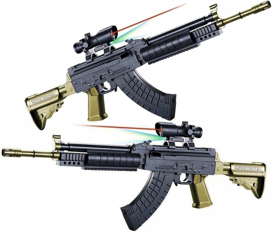 Nicola Toys 74Cm Karabin Na Kulki 6Mm Ak-13 Laser Latarka 5120 - Ceny i opinie - Ceneo.pl