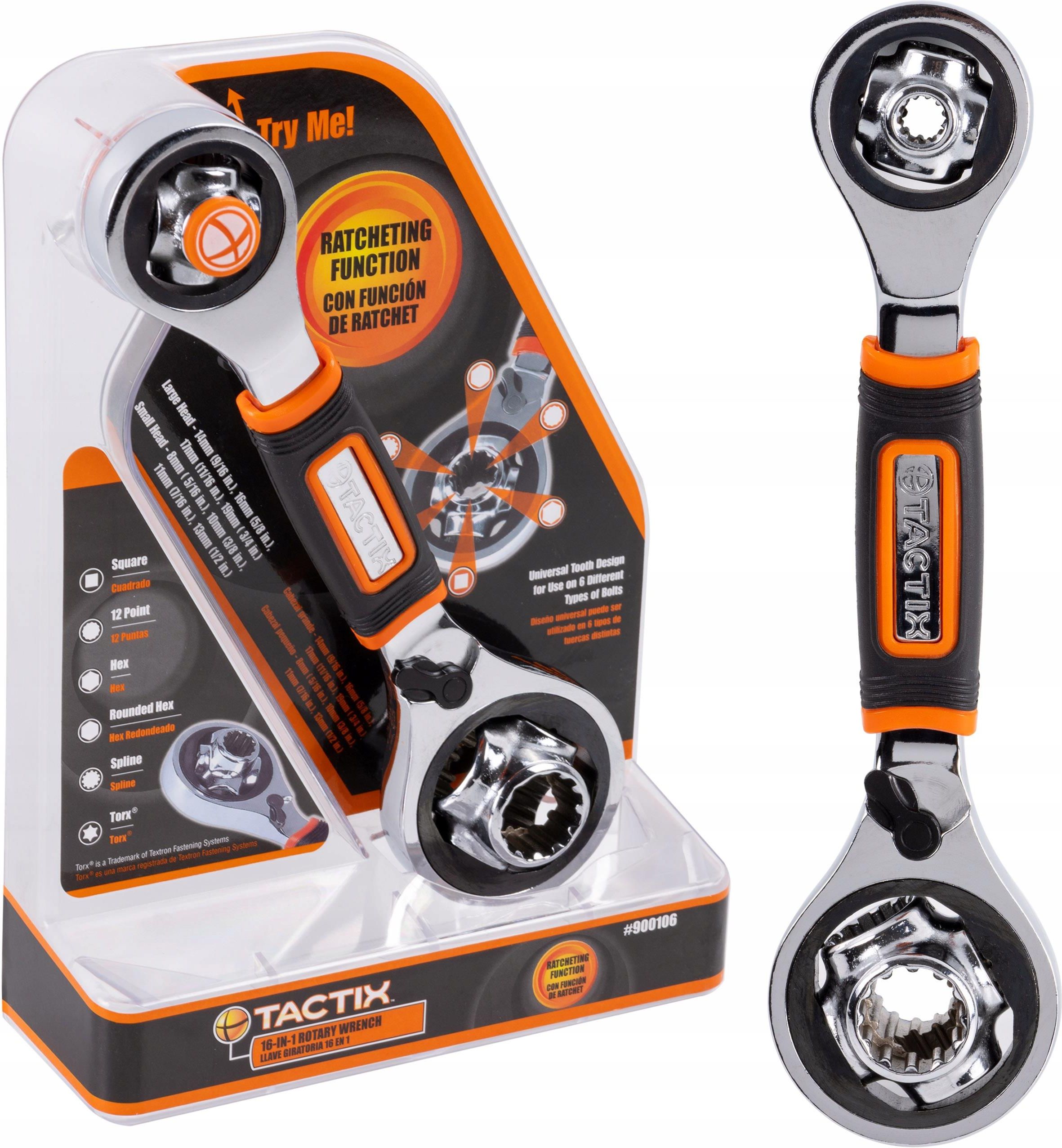 Tactix Klucz Nasadowy Uniwersalny 16W1 Grzechotka 900106 - Opinie i ...