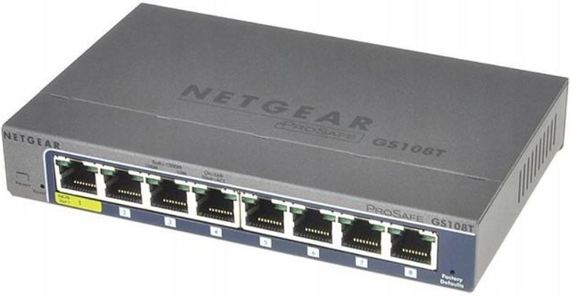 Netgear GS108T (GS108T-200NAS) - Opinie i ceny na Ceneo.pl