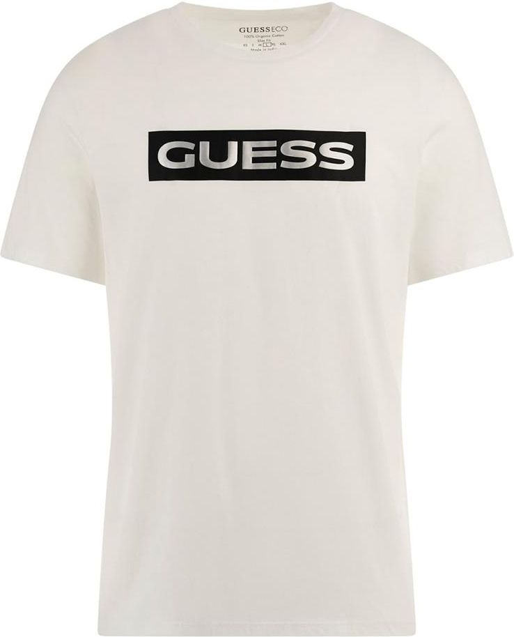 Męska Koszulka z krótkim rękawem Guess SS Bsc HD Metallic Logo Tee ...