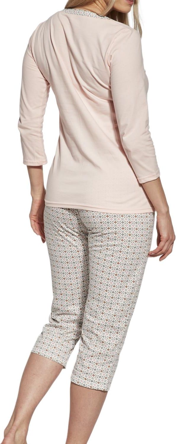 Rozpinana piżama damska z rękawem 3/4 Cornette 766/358 CINDY (XL ...