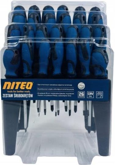 Śrubokręt Niteo Tools Zestaw Śrubokrętów W Stojaku Stal 26 Elem. Pojm220285 - Opinie i ceny na ...