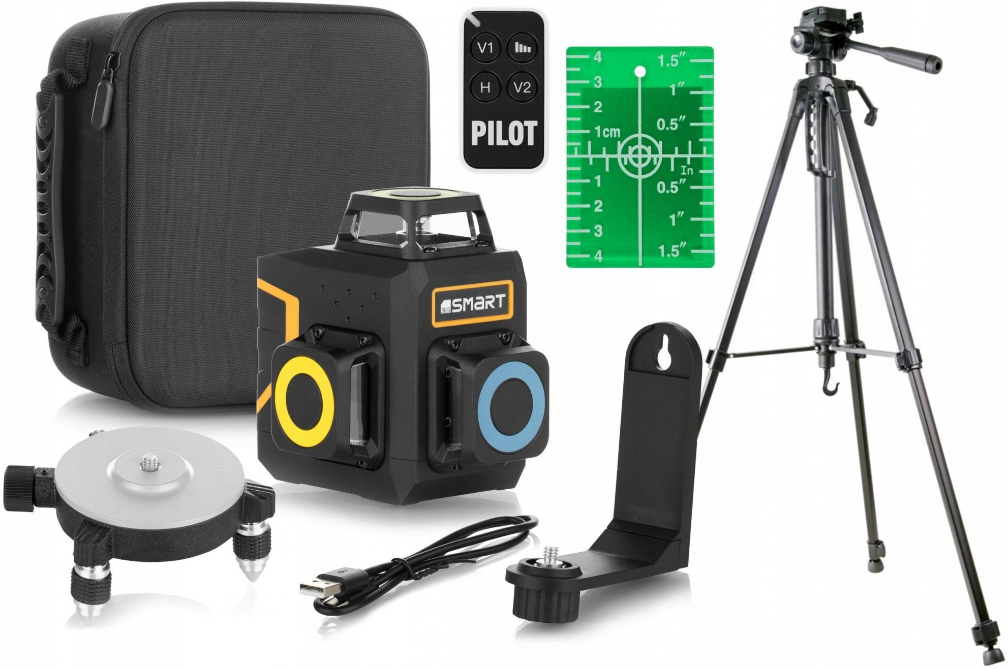 Niwelator Smart365 Laser Zielony 360° 30M + Pilot Statyw ALSM0603030GM ...