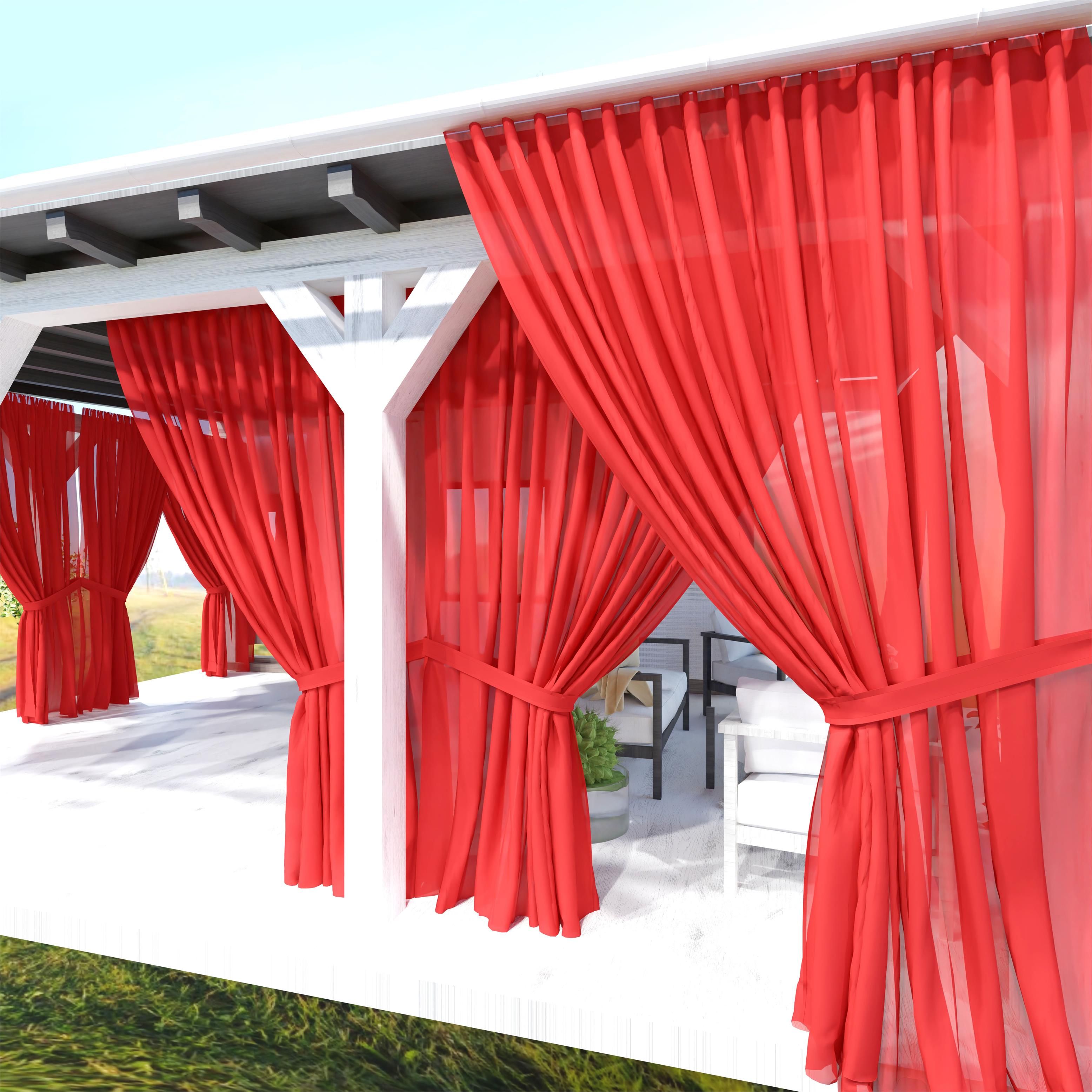 Firanki.pl Zasłona Firanka Woalowa Dekoracyjna Z Tunelem I Szarfą Na ...