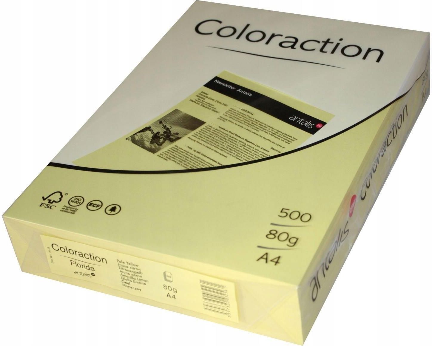 Image Papier Kolor Pastel 160G Żółty A4 50Ark - Ceny i opinie - Ceneo.pl