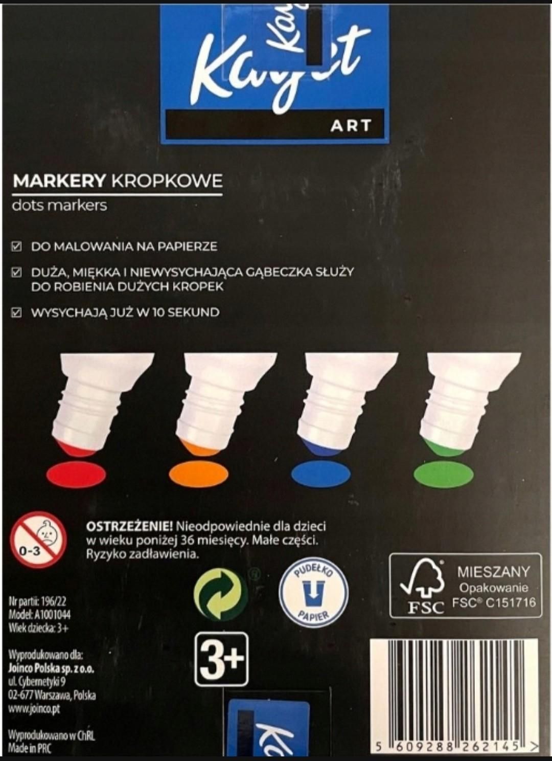 Kayet Markery Kropkowe Art Wielokolorowe 4 Sztuki - Ceny i opinie ...