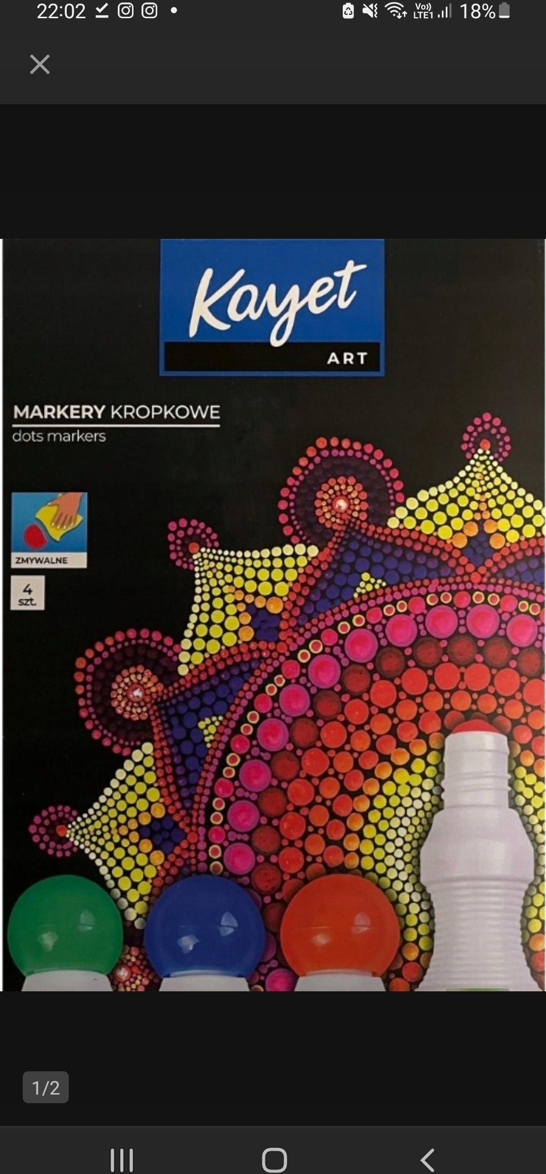 Kayet Markery Kropkowe Art Wielokolorowe 4 Sztuki - Ceny i opinie ...