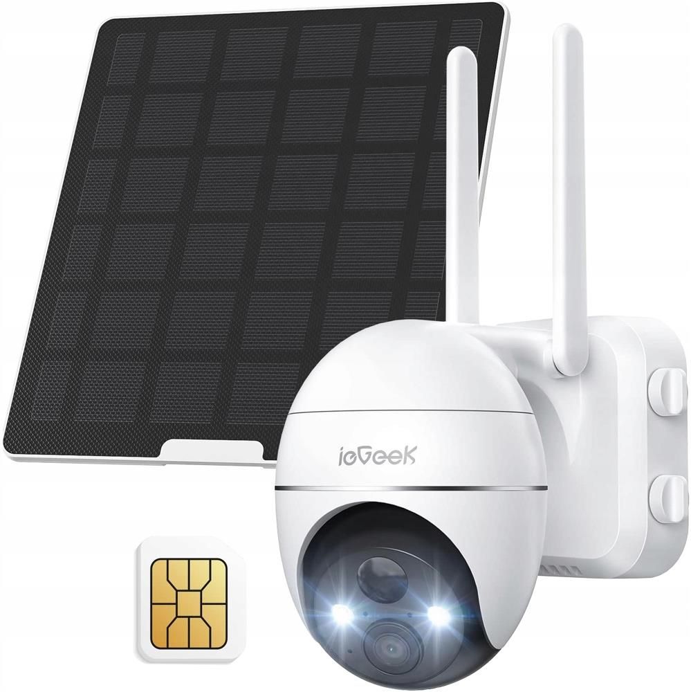 Iegeek Kamera Solarna Obrotowa Ip Gsm 3G/4G Lte Sim 3Mpx - Opinie i ...