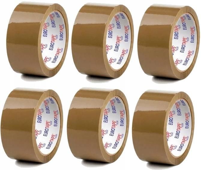 Eurotape Cicha Taśma Pakowa Silent Euro-Tape 6Szt 55M 48Mm - Ceny i ...