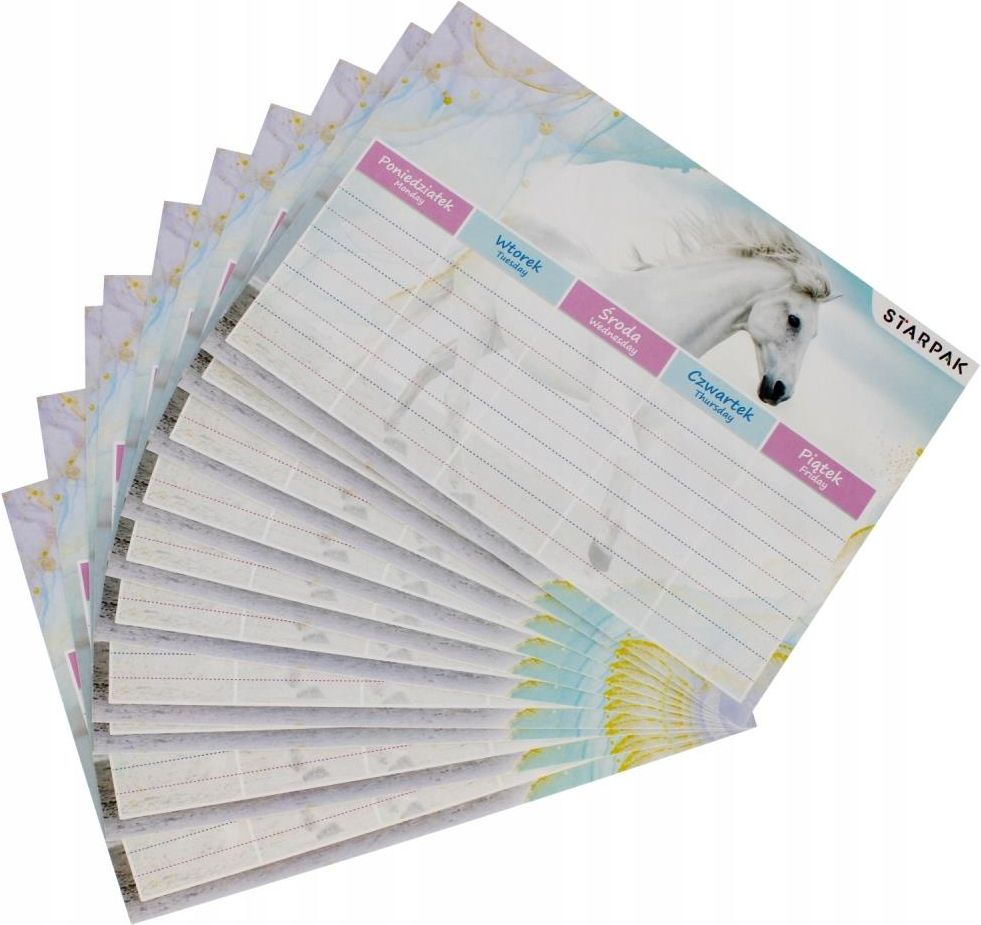 Starpak Plan Lekcji Tabliczka Mnożenia A5 Horses - Ceny i opinie - Ceneo.pl