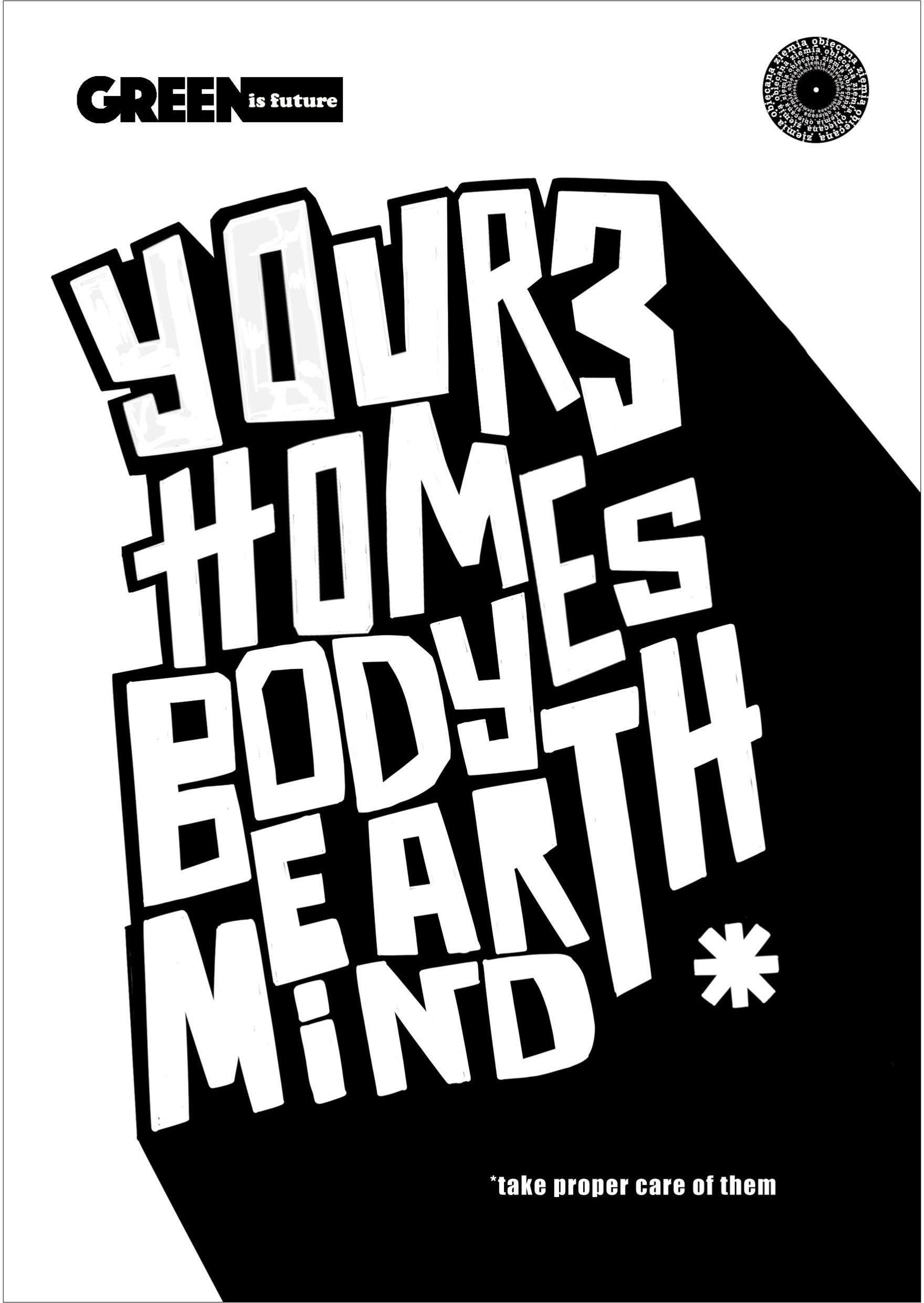 Ziemia Obiecana Jami Green.Typo.White Zeszyt 80A4 W Kratkę Okładka Fol ...