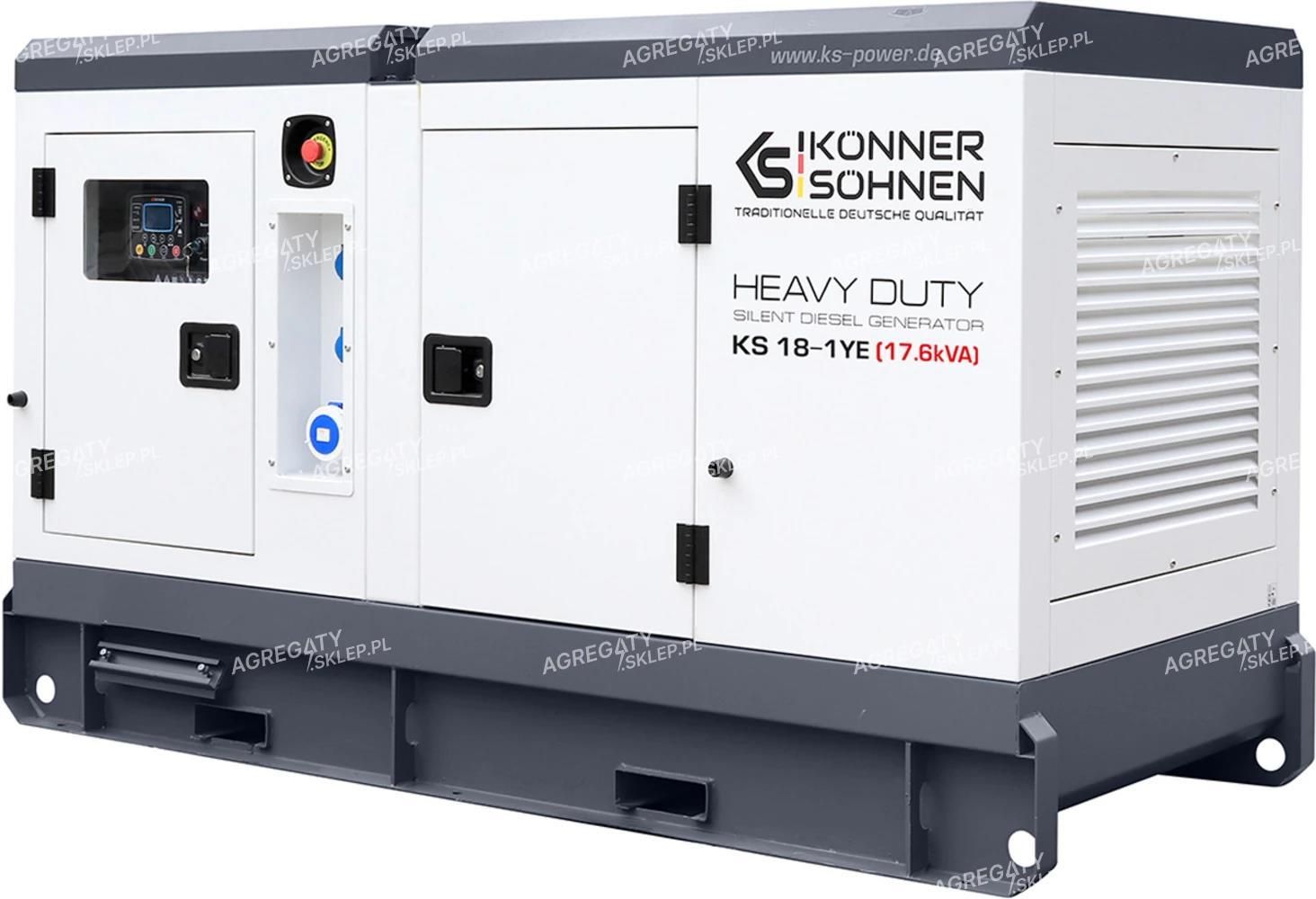 Generator prądu Konner & Sohnen Heavy Duty Ks 18-1Ye - Opinie i ceny na Ceneo.pl