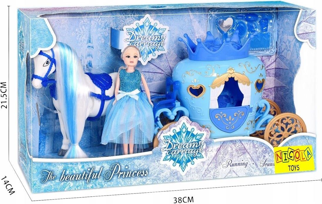 Nicola Toys Kareta Dla Lalek Koń Chodzący Lalka Karoca 4260 - Ceny i ...