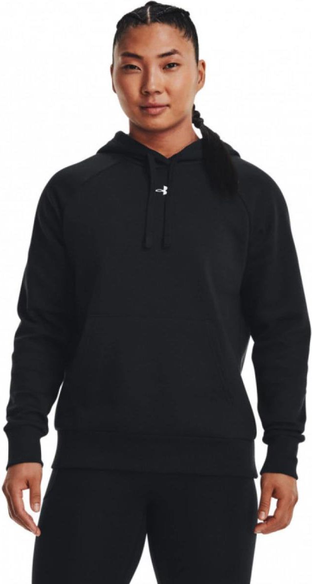 Damska bluza dresowa nierozpinana z kapturem Under Armour UA Rival Fleece Hoodie - czarna - Ceny ...