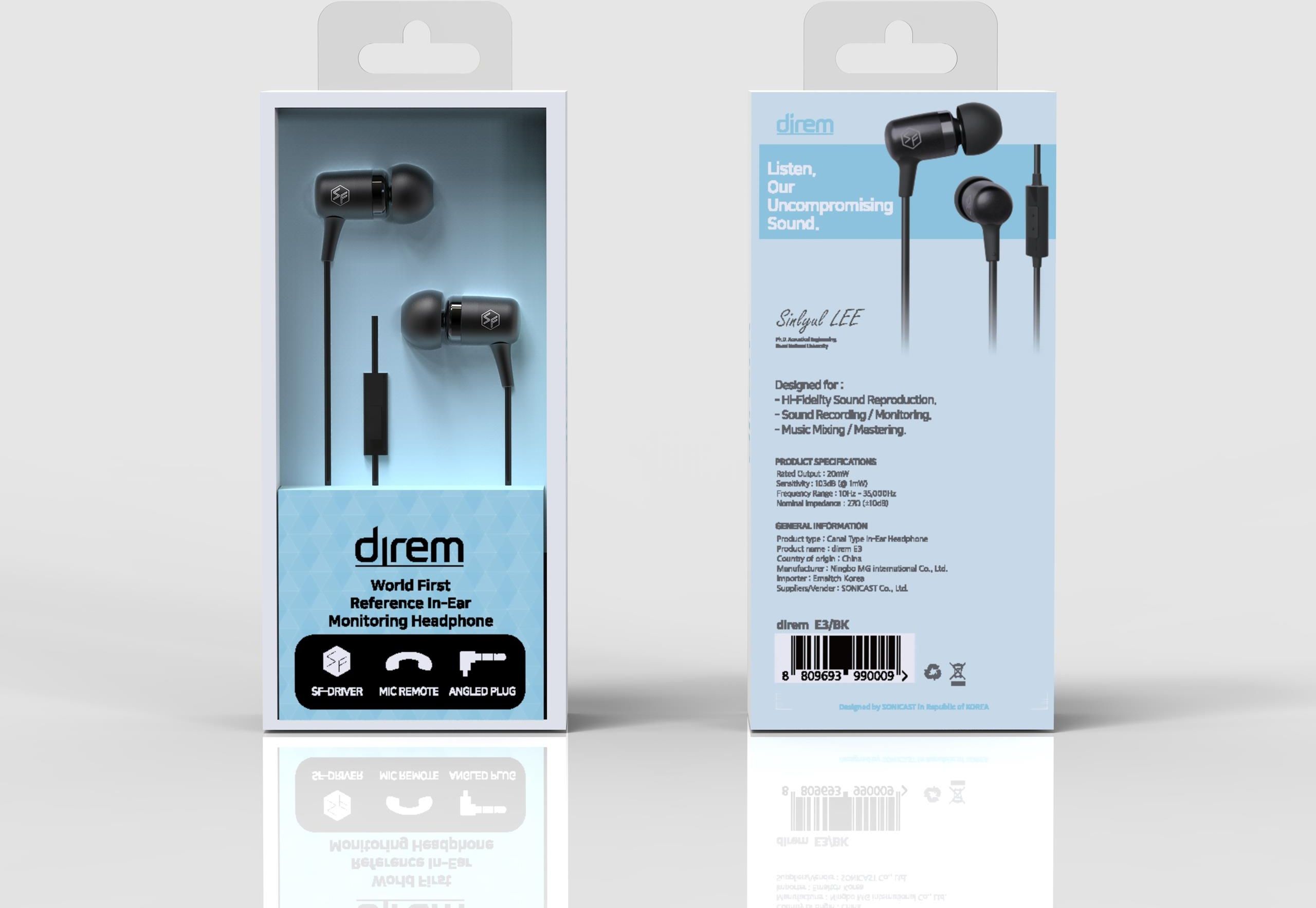 Słuchawki Sonicast Direm E3 DriverSF Czarny - Opinie i ceny na Ceneo.pl