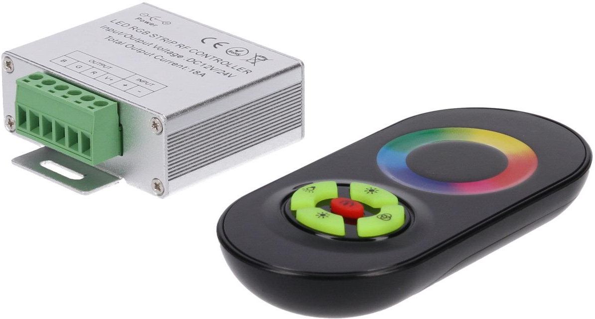 Prescot Sterownik Led Rgb 3X6A Touch Rf Czarny 12-24V Firmy (Prrgb216Tb ...