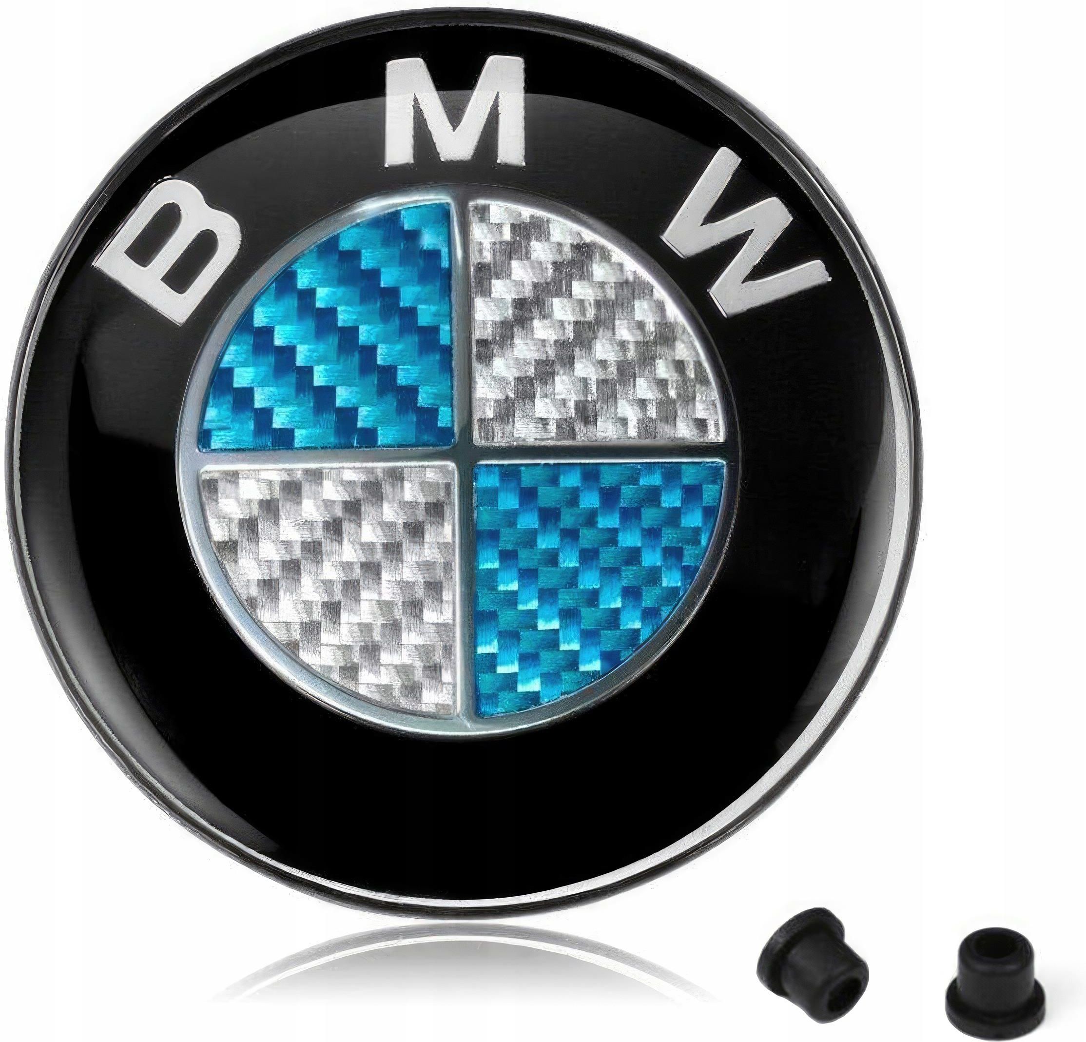 Pokrowiec samochodowy Bmw Emblemat Znaczek Logo Na Maskę 82Mm Karbon ...