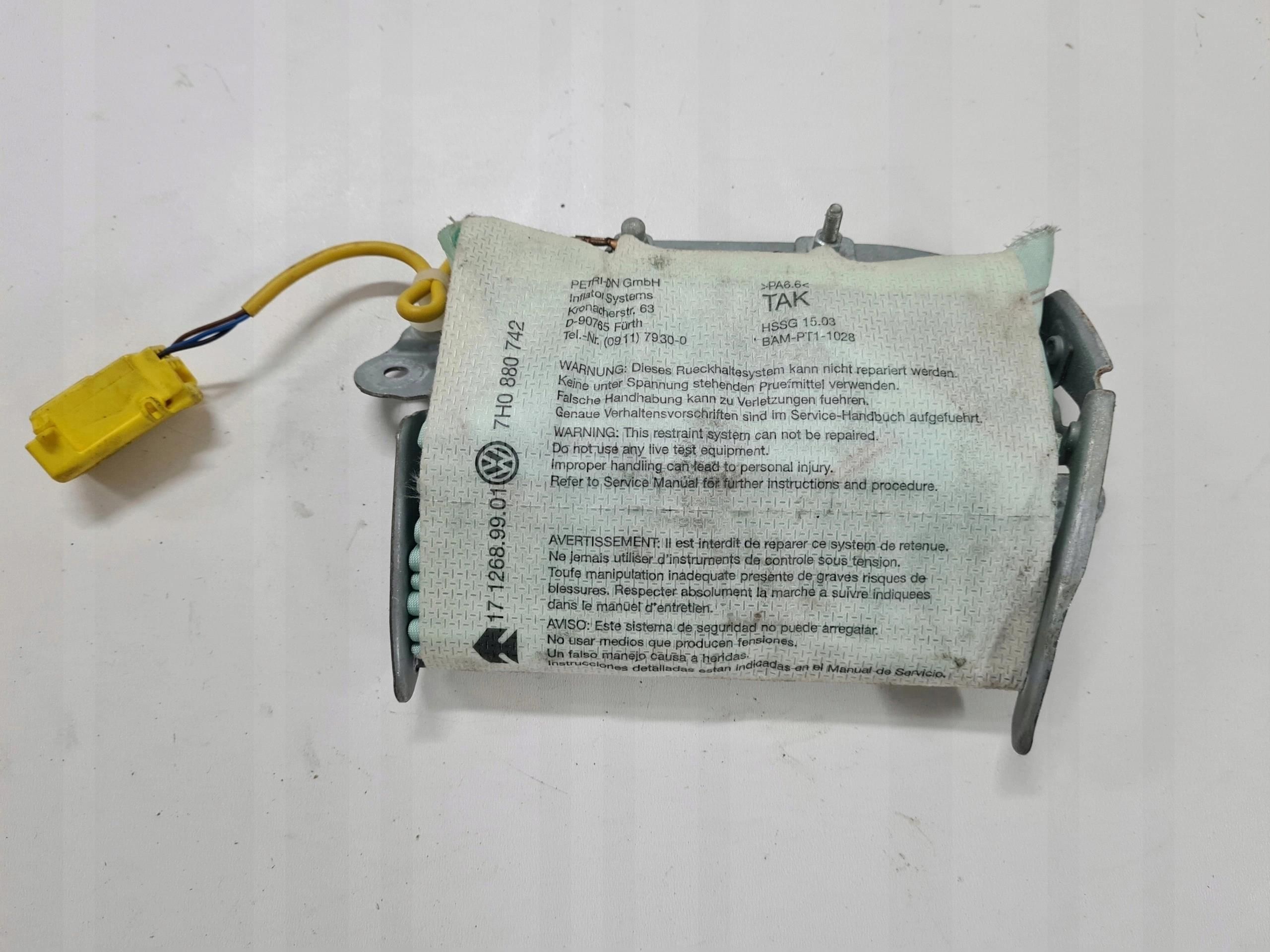 Poduszka airbag kurtyna prawa 7H0880742 Vw T5 - Opinie i ceny na Ceneo.pl