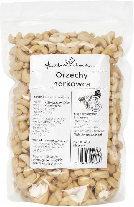 Kuchnia Zdrowia Orzechy Nerkowca Całe 200g - Ceny i opinie - Ceneo.pl