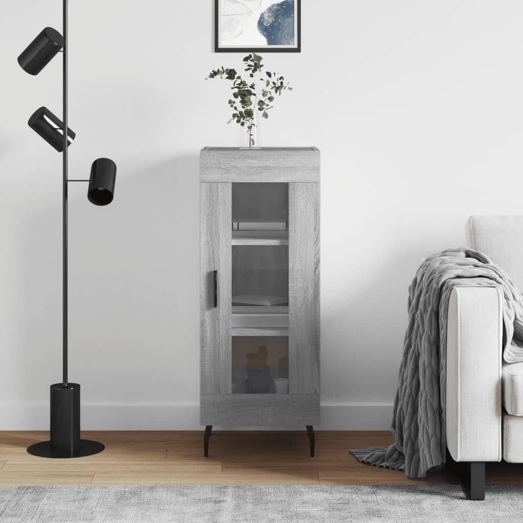 VidaXL Szafka Szary Dąb Sonoma 34,5x34x90 Cm Materiał Drewnopochodny ...