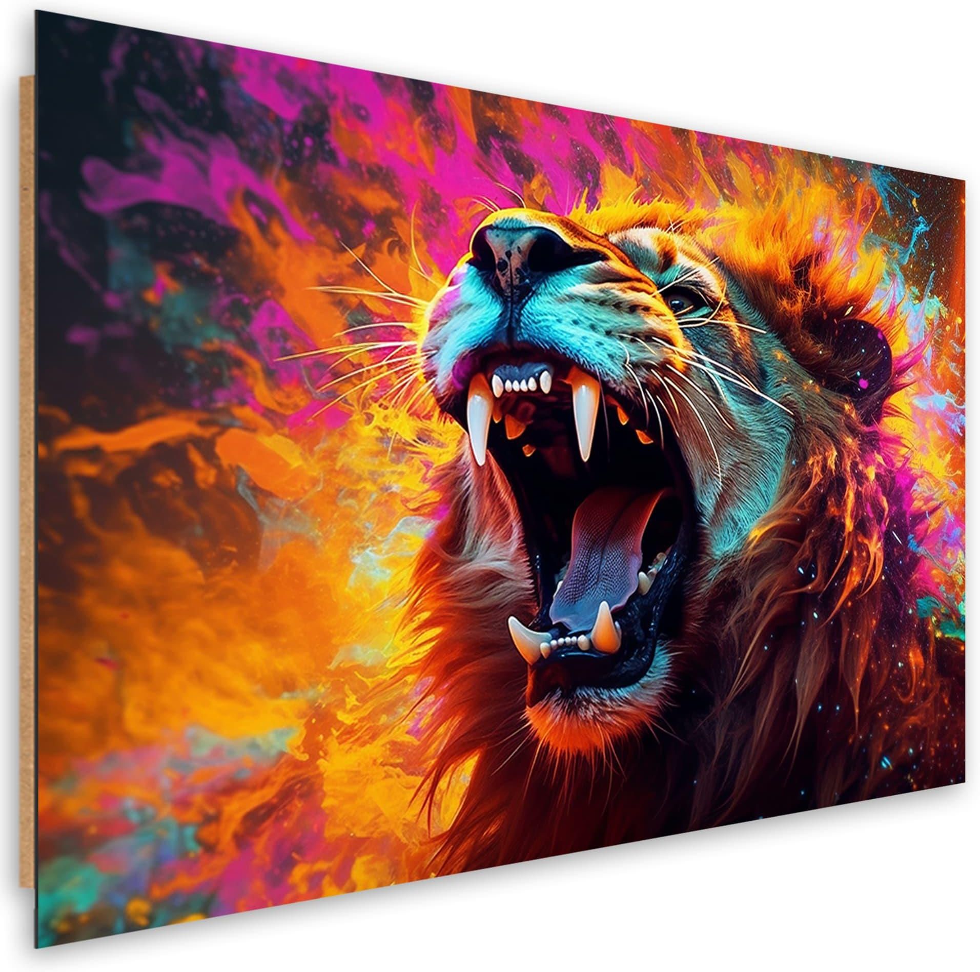 Obraz Deco Panel Ryk Lwa Abstrakcja 120x80 1587877 - Opinie i ...