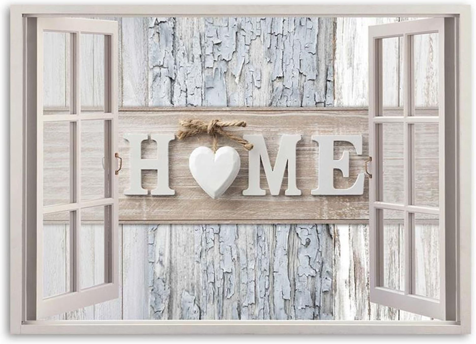 Feeby Obraz Deco Panel Napis Home W Oknie 90x60 1587491 - Opinie i ...