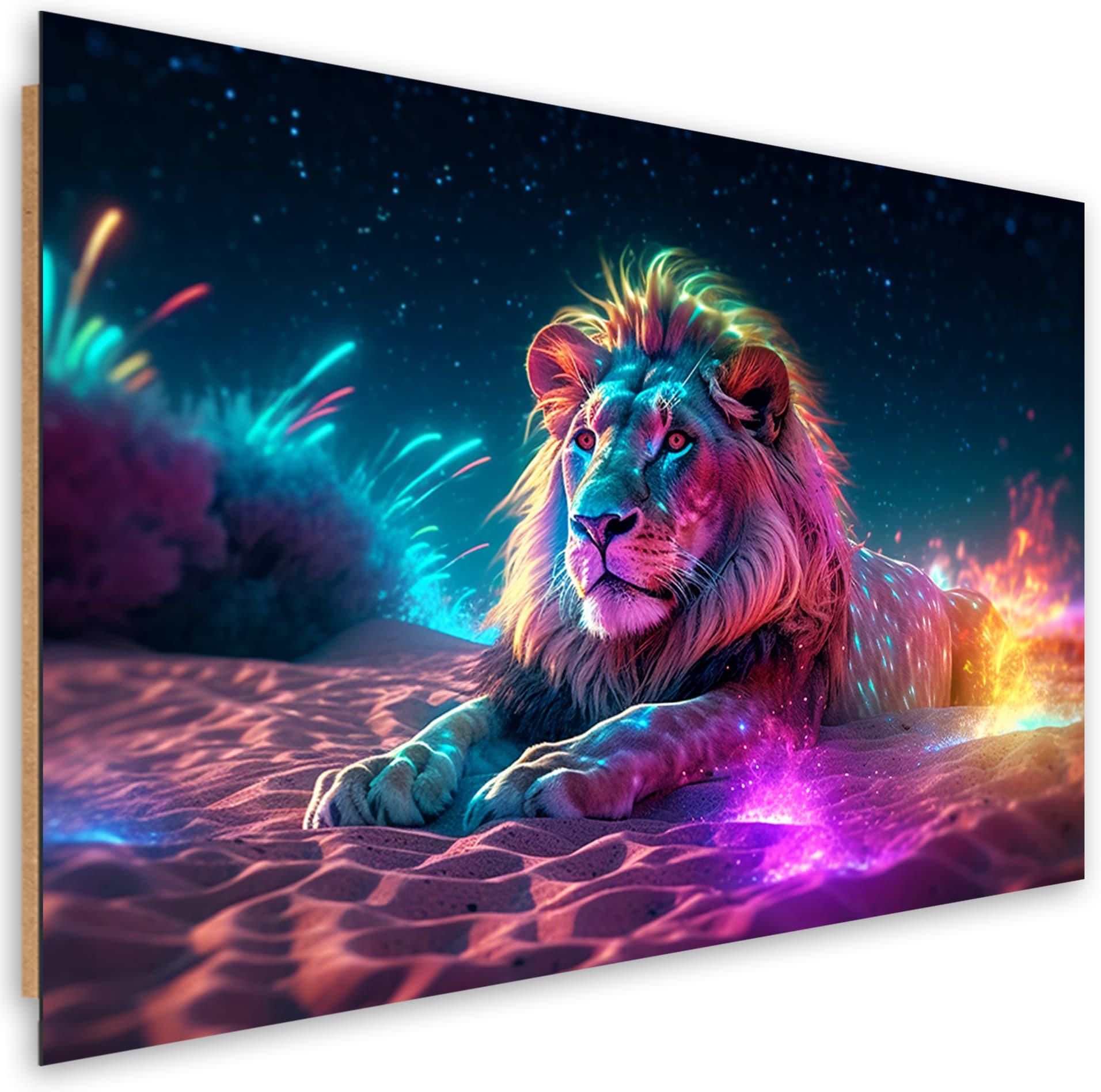 Obraz Deco Panel Neon Lew Natura Abstrakcja 60x40 1587773 - Opinie i ...