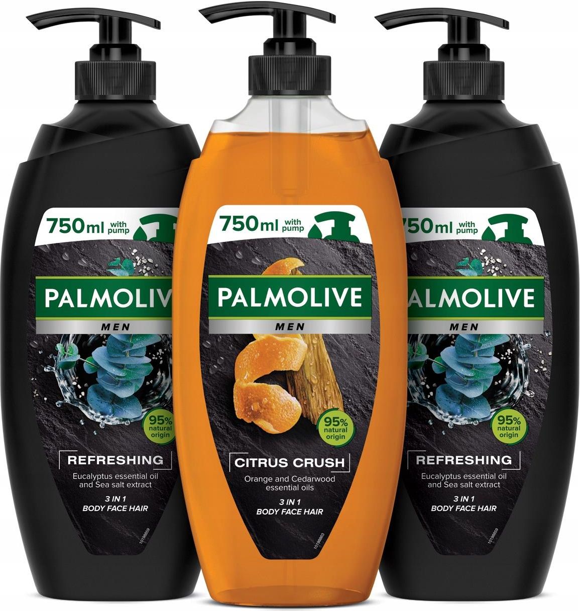 Palmolive Men żel pod prysznic męski 3x750ml - opinie i ceny na Ceneo.pl