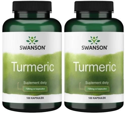 Zestaw 2x Turmeric 720mg 100kaps, Swanson - Opinie i ceny na Ceneo.pl