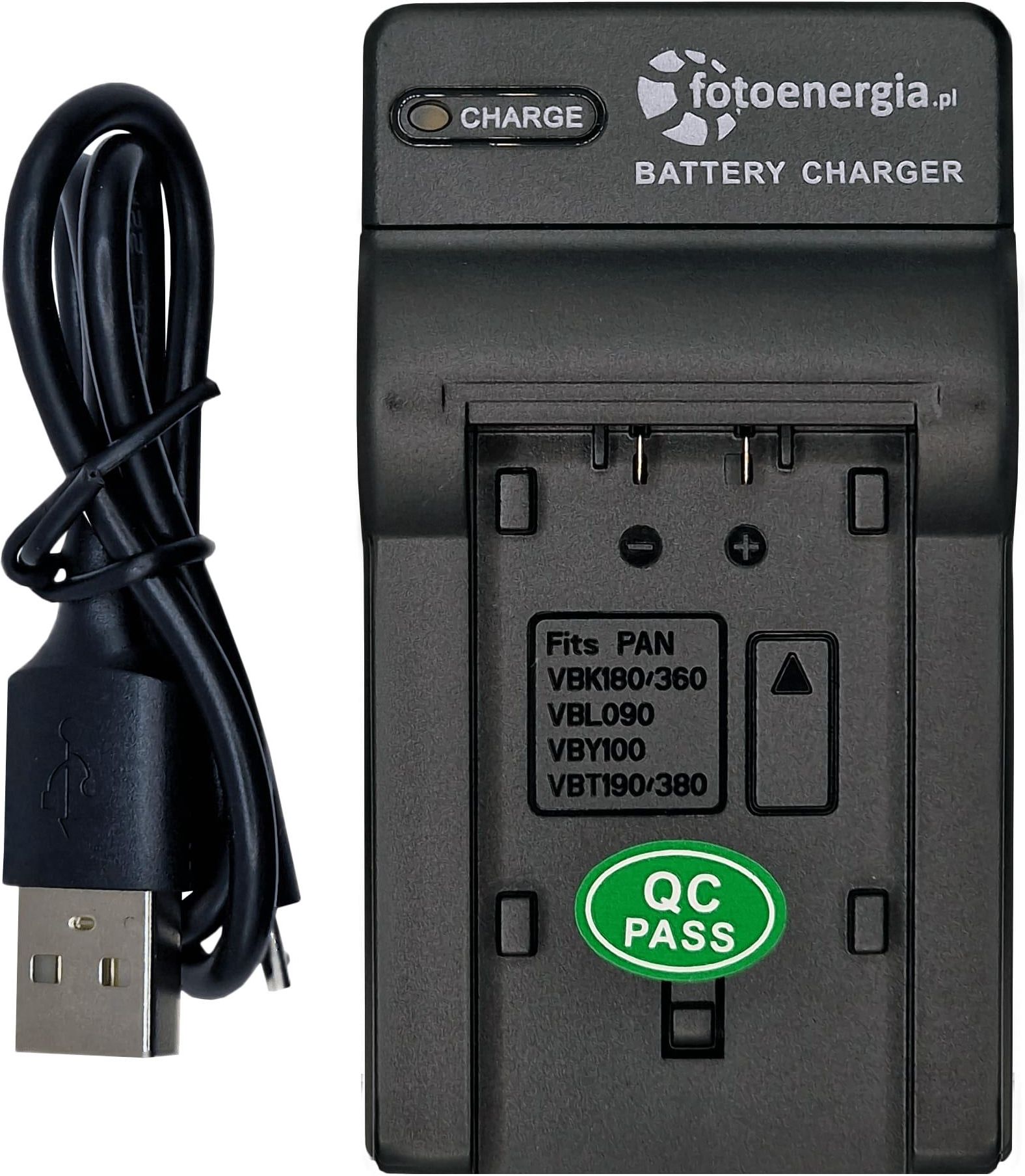 Bateria Panasonic VW-VBK180 HC-V500 HC-V700 [1600 mAh] + ładowarka USB ...