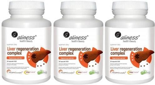 Zestaw 3x Liver Regeneration Complex x 90 Vege Caps Aliness - Opinie i ceny na Ceneo.pl