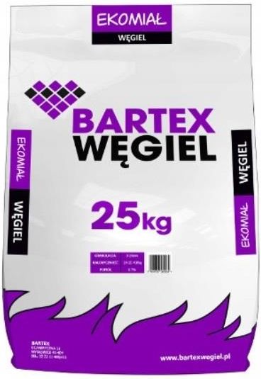 Materiały opałowe Bartex Węgiel Kamienny Ekomiał Miał 1T 1000kg 24-25Mj - Opinie i ceny na Ceneo.pl