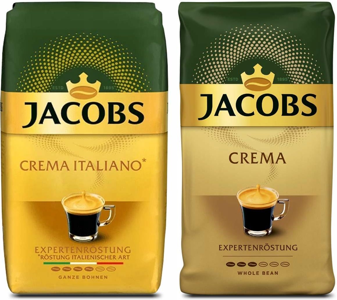Kawa Jacobs Crema Italiano/Crema Ziarnista 2X1kg - Ceny i opinie - Ceneo.pl