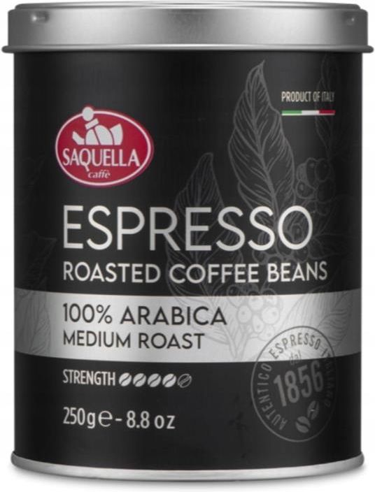 Kawa Saquella Espresso 100% Arabica Medium Roast Ziarnista 250g - Ceny ...