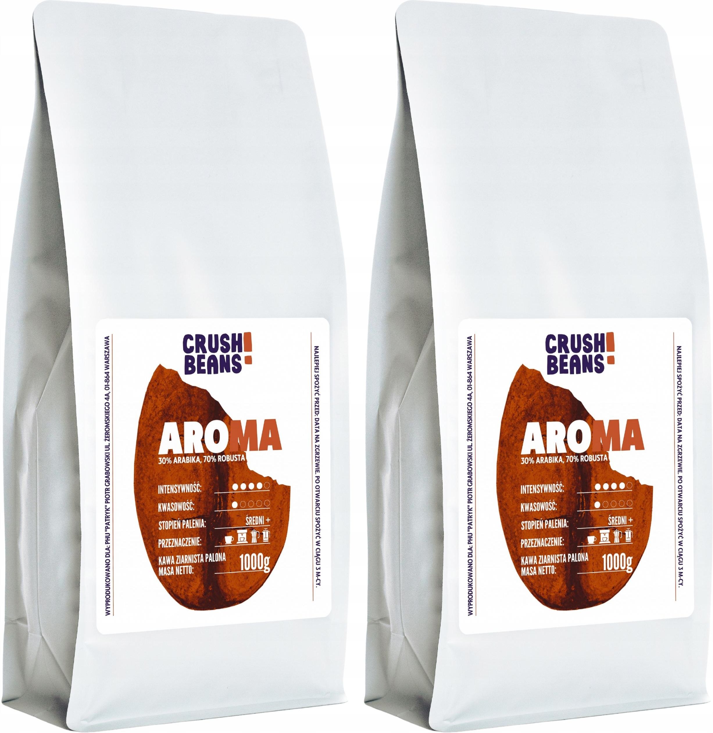 Kawa Kafelov Aroma Crush Beans Ziarnista 2X1kg - Ceny i opinie - Ceneo.pl